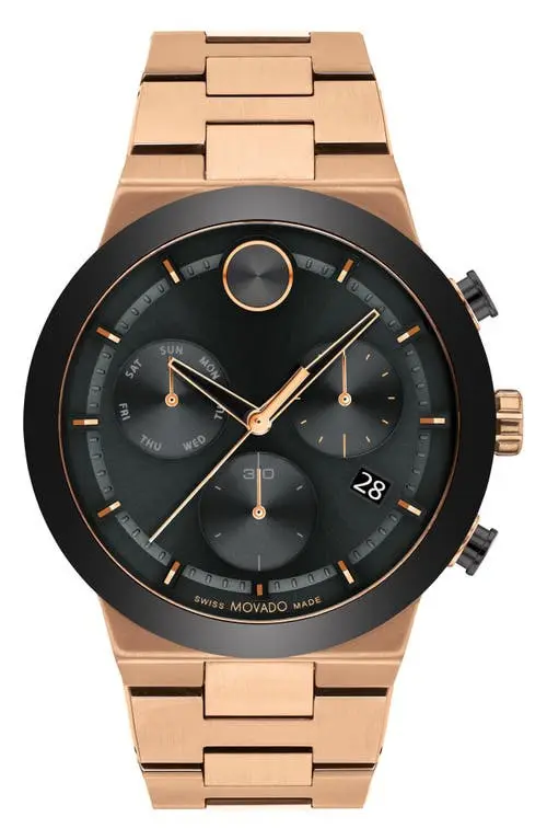 Movado Fusion Chronograph Bracelet Watch - Black