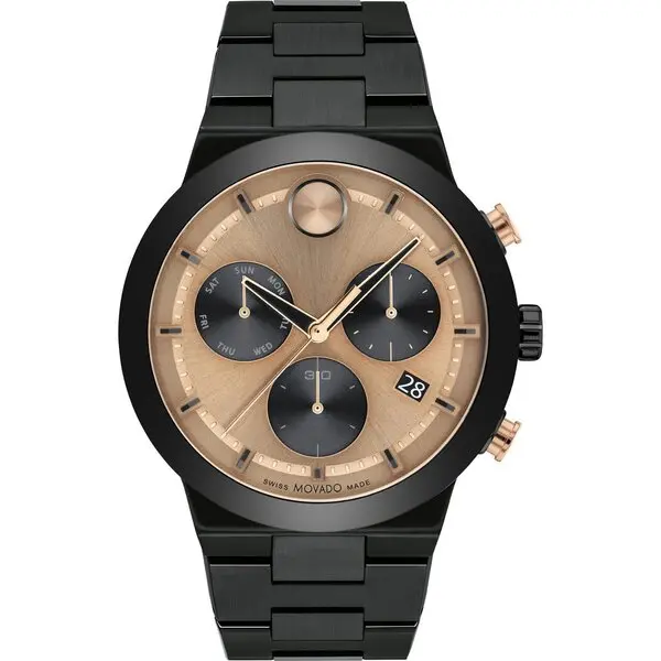 Movado Fusion Chronograph Bracelet Watch - Bronze