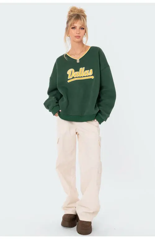 EDIKTED Dallas Appliqué Sweatshirt