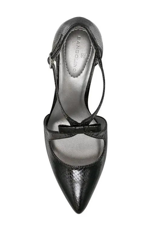 Bandolino Zeffer Kitten Heel Pump - Black Embossed