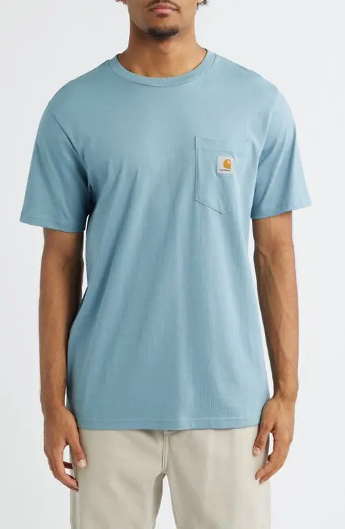 Carhartt Work In Progress Logo Pocket T-shirt - Citadel