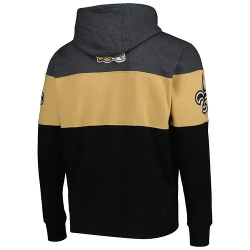 STARTER New Orleans Saints Extreme Pullover Hoodie - Gray
