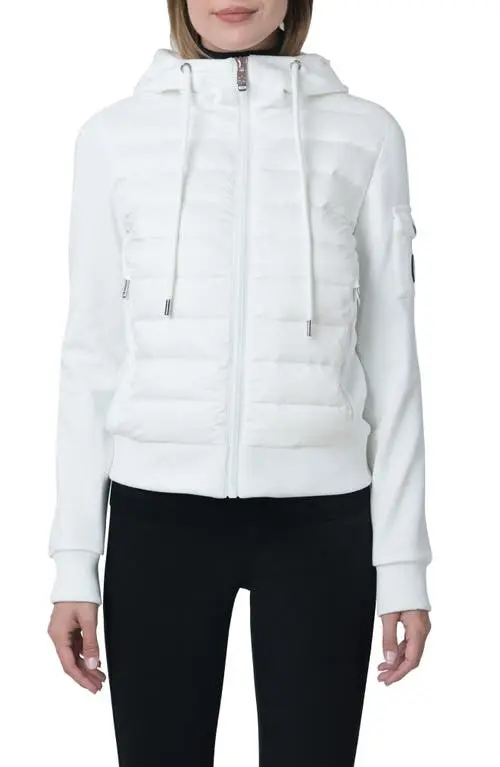 THE RECYCLED PLANET COMPANY Luna Recycled Nylon Puffer Jacket - White
