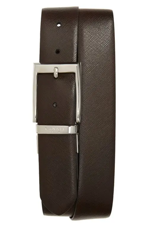 Canali Reversible Leather Belt - Brown