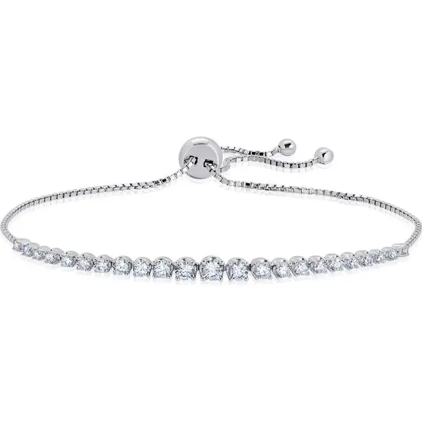 CRISLU Graduated Tennis Bracelet - Platinum