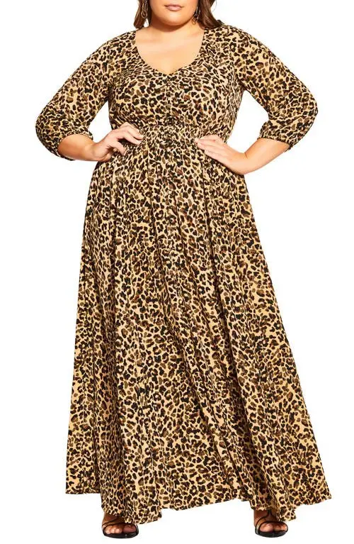 city chic brown dress Dress Havana Vegan Leather main image 1