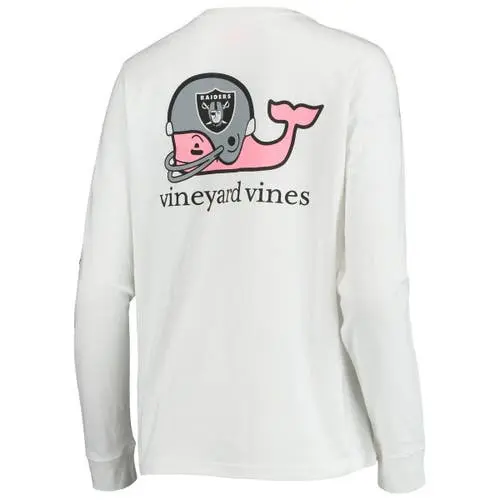 Vineyard Vines Las Vegas Raiders Helmet Long Sleeve T-shirt