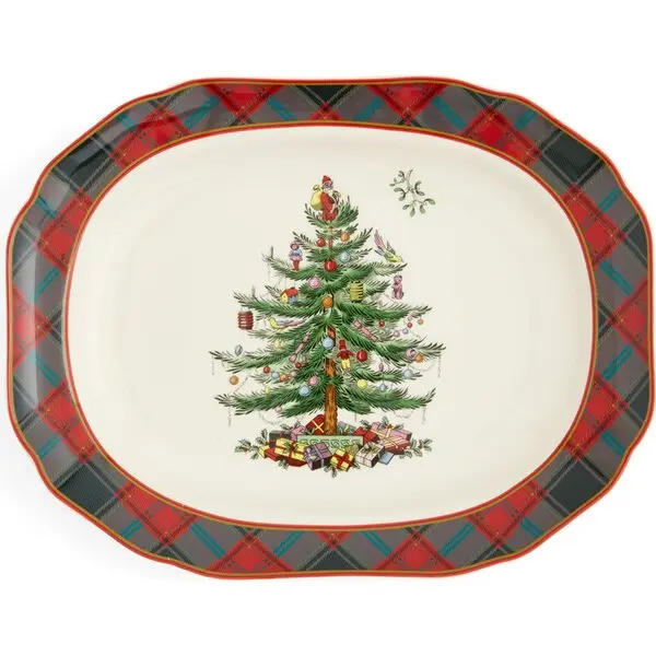 SPODE Tartan Rectangular Platter