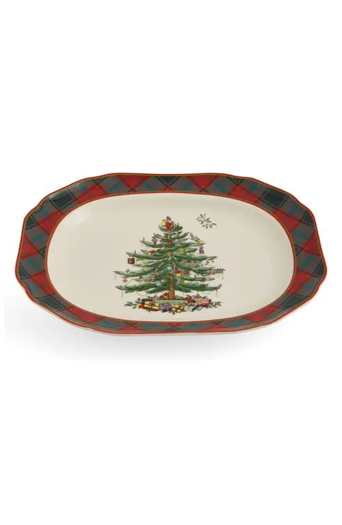 SPODE Tartan Rectangular Platter