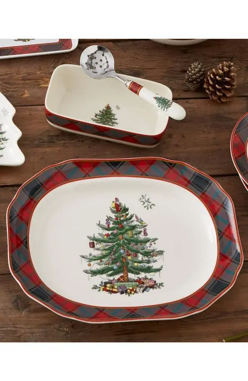 SPODE Tartan Rectangular Platter