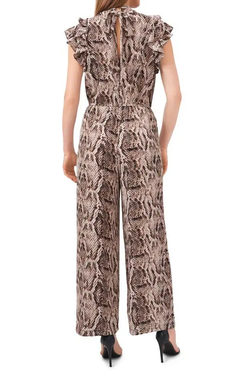 1.State Flutter Sleeve Jumpsuit - Birch Multi