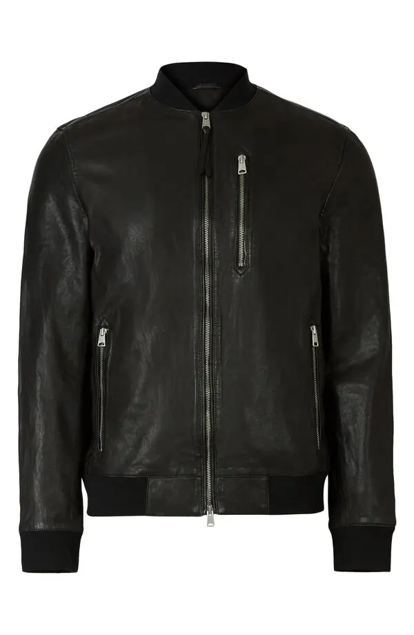 ALLSAINTS Boyton Leather Bomber Jacket