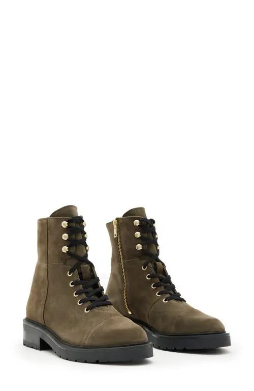 ALLSAINTS Dusty Lugg Sole Boots - Dark Olive Green