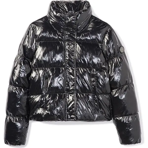 NOIZE Coco Crop Puffer Jacket - Black