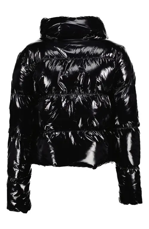 NOIZE Coco Crop Puffer Jacket - Black