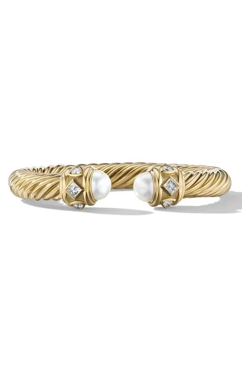 David Yurman Renaissance® Cablespira Cuff Bracelet - 18k Yellow Gold