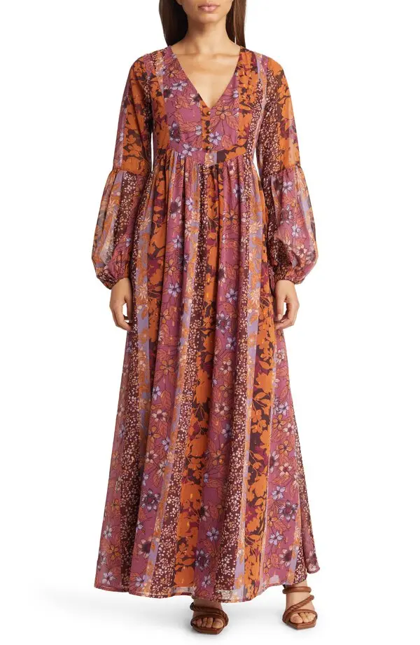 chinese dress ladies Collette Tiered Maxi Dress