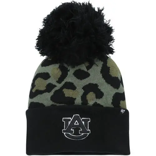 '47 47 Hunter Auburn Tigers Bagheera Cuffed Knit Hat With Pom - Green