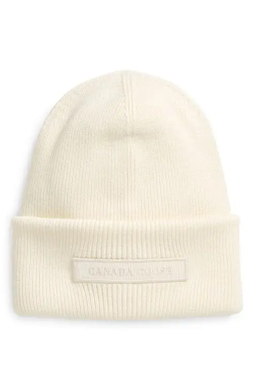 Canada Goose Tonal Emblem Beanie - Cottongrass