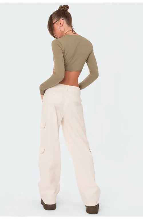 EDIKTED Slash Crop Top