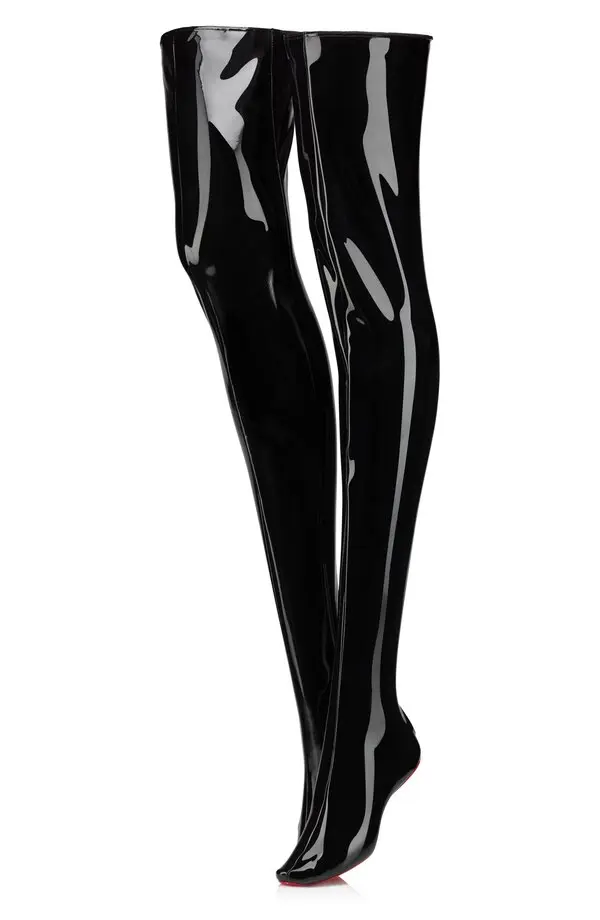 CHRISTIAN LOUBOUTIN Chaussette Over The Knee Glossy Sock