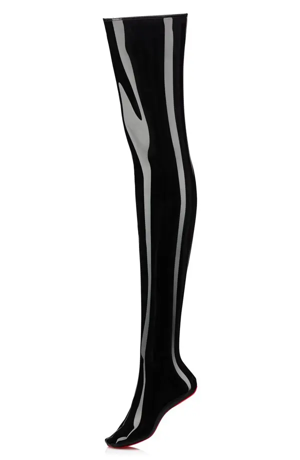 CHRISTIAN LOUBOUTIN Chaussette Over The Knee Glossy Sock