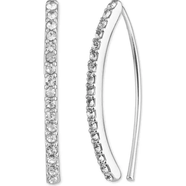 Ralph Lauren Threader Drop Earrings - Silver