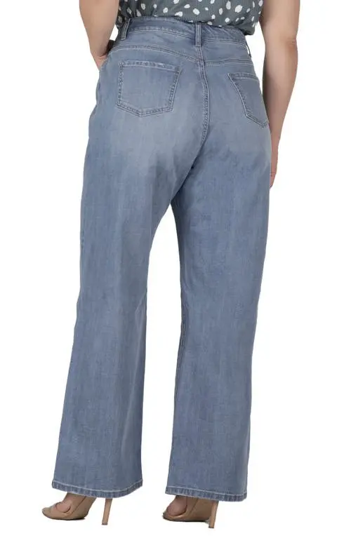 STANDARDS & PRACTICES High-waist Wide-leg Jeans - Light Blue
