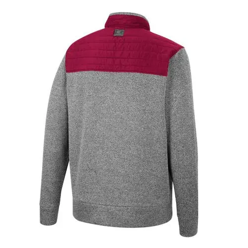 COLOSSEUM Gray/maroon Arizona State Sun Devils Putter Herringbone Full-zip Jacket
