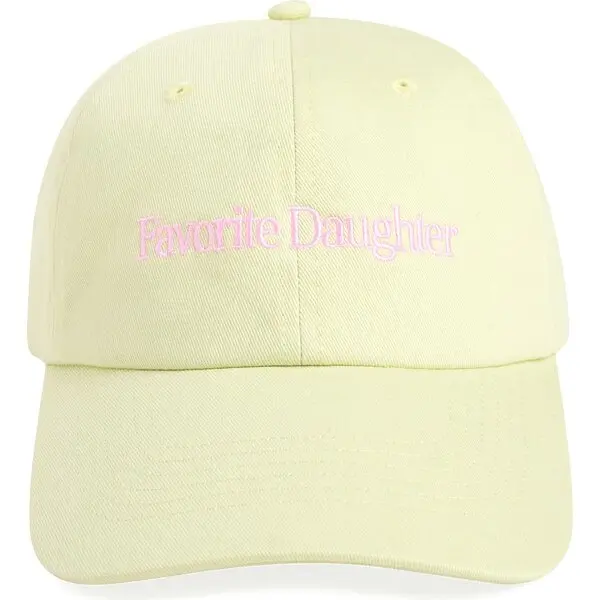 FAVORITE DAUGHTER Classic Logo Baseball Cap - Green Tea