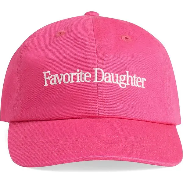 FAVORITE DAUGHTER Classic Logo Baseball Cap - Pink