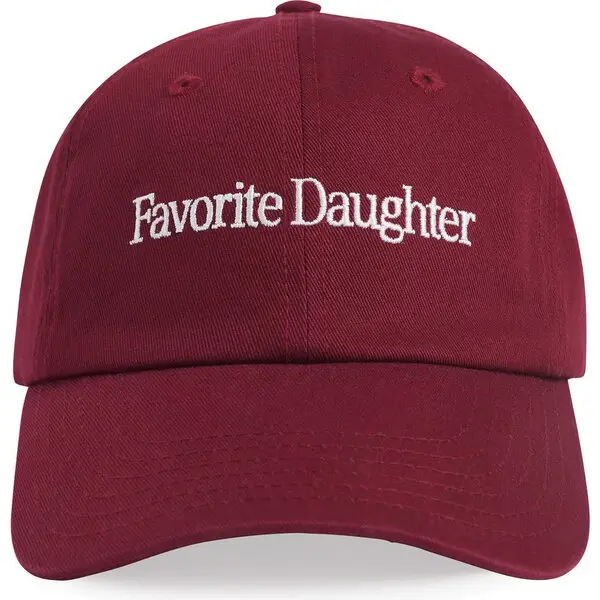 FAVORITE DAUGHTER Classic Logo Baseball Cap - Sangria Nights