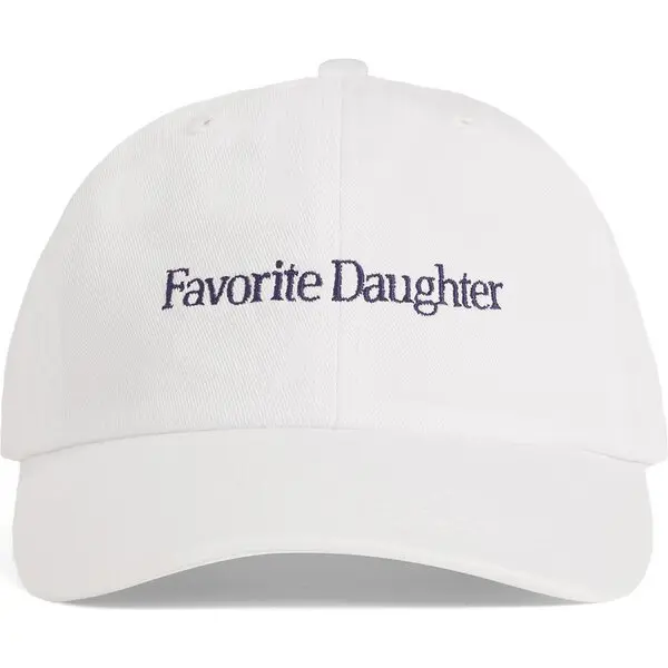 FAVORITE DAUGHTER Classic Logo Baseball Cap - White