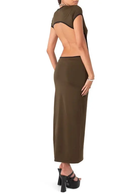 EDIKTED Daniela Cutout Open Back Maxi Dress