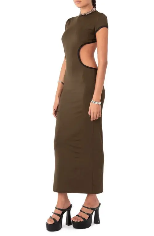 EDIKTED Daniela Cutout Open Back Maxi Dress