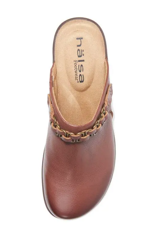 HALSA FOOTWEAR Chloe Clog - Dark Brown