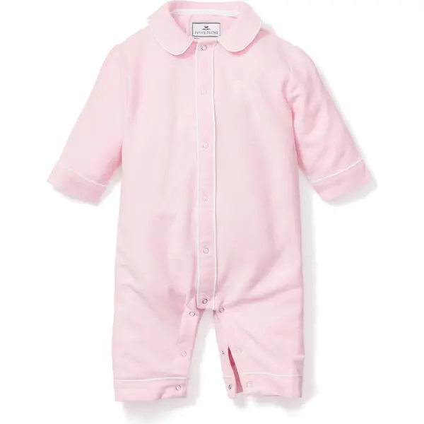 PETITE PLUME Cambridge Flannel Romper - Pink