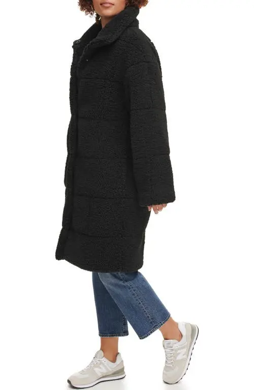 LEVI'S Quilted Fleece Long Teddy Coat