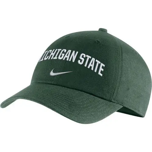 Nike Michigan State Heritage86 Dri-Fit Sliding Adjustable Back Hat MICHIGAN STATE NIKE HERITAGE86 ADJUSTABLE HAT UNISEX NEW  main image 4