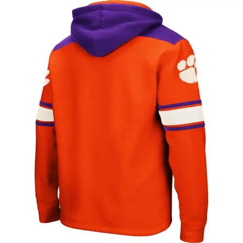 COLOSSEUM Clemson Tigers 2.0 Lace-up Pullover Hoodie