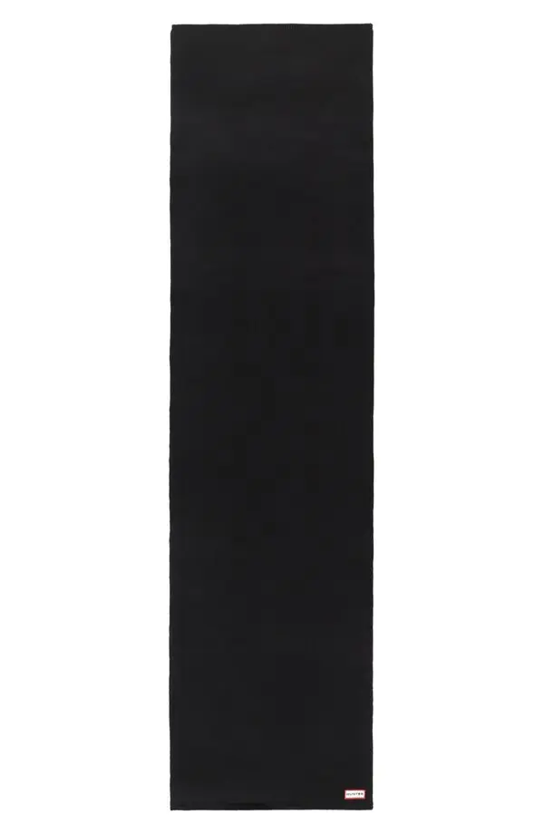 Hunter Play Essential Recycled Polyester Blend Scarf - Black