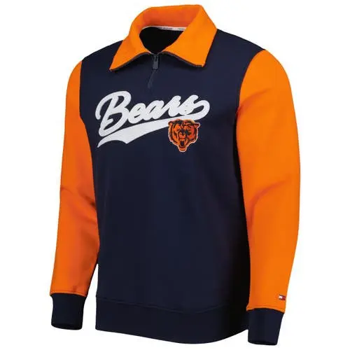 Tommy Hilfiger Chicago Bears Quarter-zip Sweatshirt