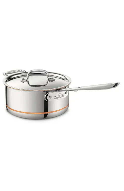 ALL-CLAD Copper Core 5-ply Bonded 3-quart Sauce Pan With Lid - Silver