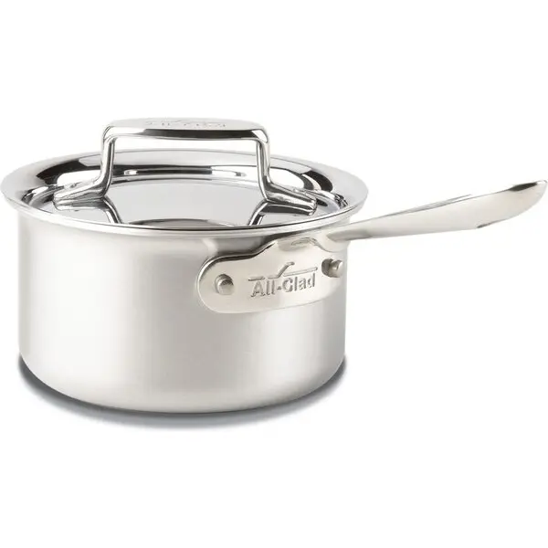 ALL-CLAD D5 Stainless Brushed 5-ply Bonded 1.5-quart Sauce Pan With Lid - Silver