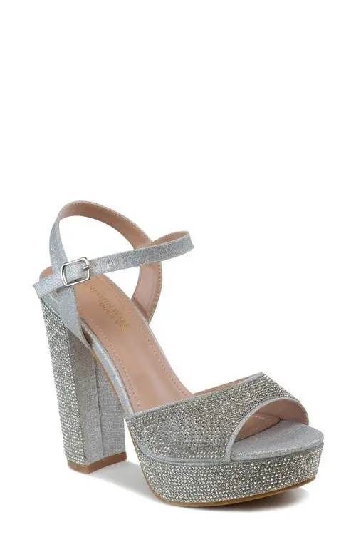 TOUCH UPS Lynx Platform Sandal - Silver