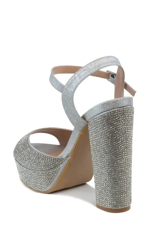 TOUCH UPS Lynx Platform Sandal - Silver
