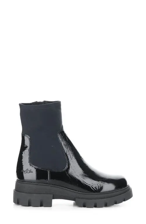 BOS. & CO. Five Waterproof Chelsea Boot - Black Patent/trico