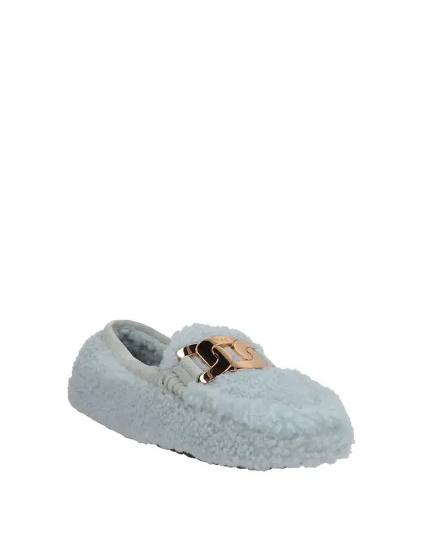TOD'S Shearling Loafers - Blue