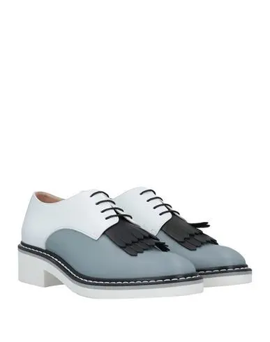 POLLINI Leather Derbies - Grey