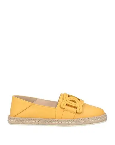 TOD'S Leather Espadrilles - Yellow